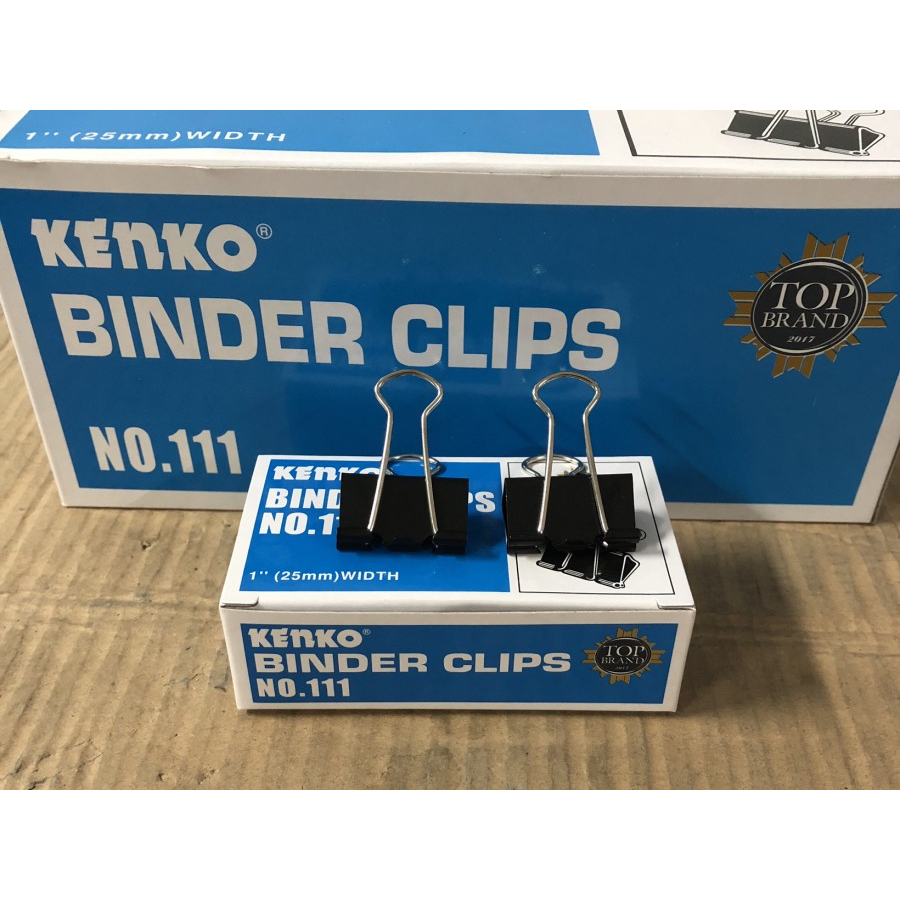 Jual binder clip kenko 111 harga per 1 bok isi 12 pcs | Shopee Indonesia