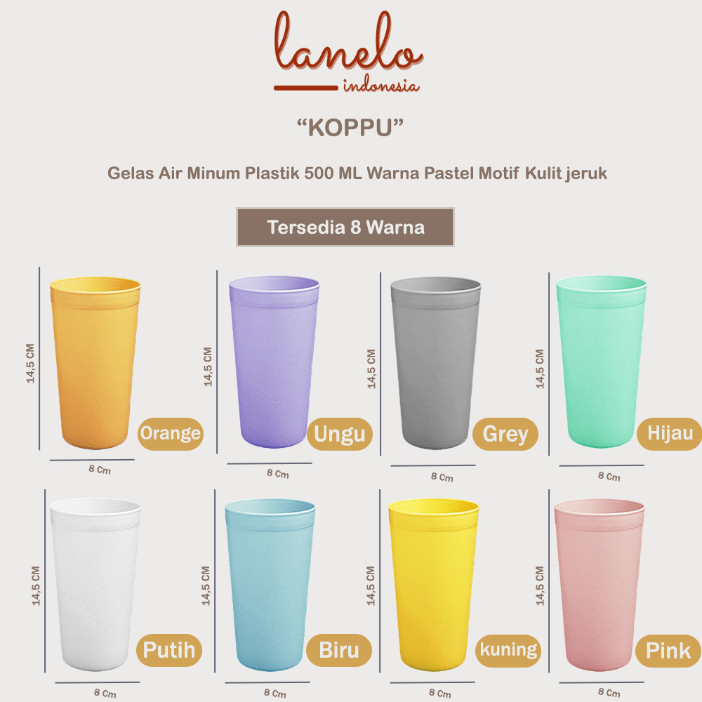 Jual 𝗟𝗮𝗻𝗲𝗹𝗼 𝗦𝗼𝘂𝘃𝗲𝗻𝗶𝗿 Gelas Plastik 500 ML Warna Pastel Ukuran 500 ml ...