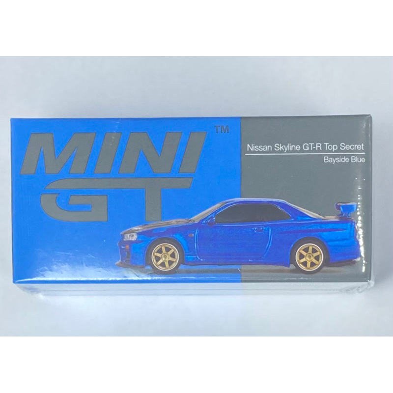 Jual MINI GT NISSAN SKYLINE GT-R Top SECRET R34 BIRU | Shopee Indonesia