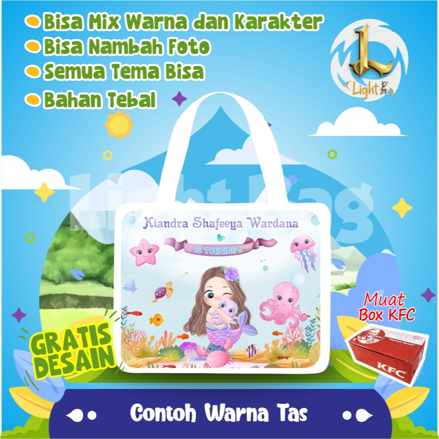 Jual GOODIE BAG CUSTOM PROMO /TAS ULTAH CUSTOM/TAS ULTAH UNIK/SOUVENIR ...
