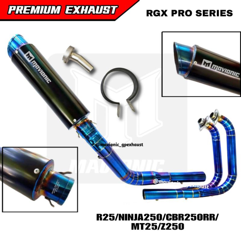 Jual RGX Pro knalpot fullsystem R25/MT25/CBR250RR/Ninja250/Z250 ...
