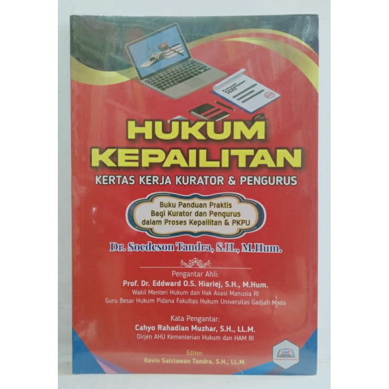 Jual BUKU HUKUM KEPAILITAN Kertas Kerja Kurator & Pengurus | Shopee Indonesia