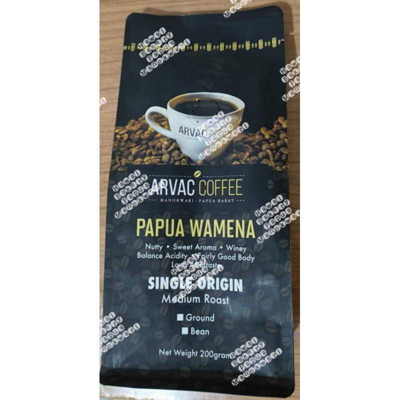Jual PAPUA WAMENA Kopi Papua Premium Arvac Coffee | Shopee Indonesia