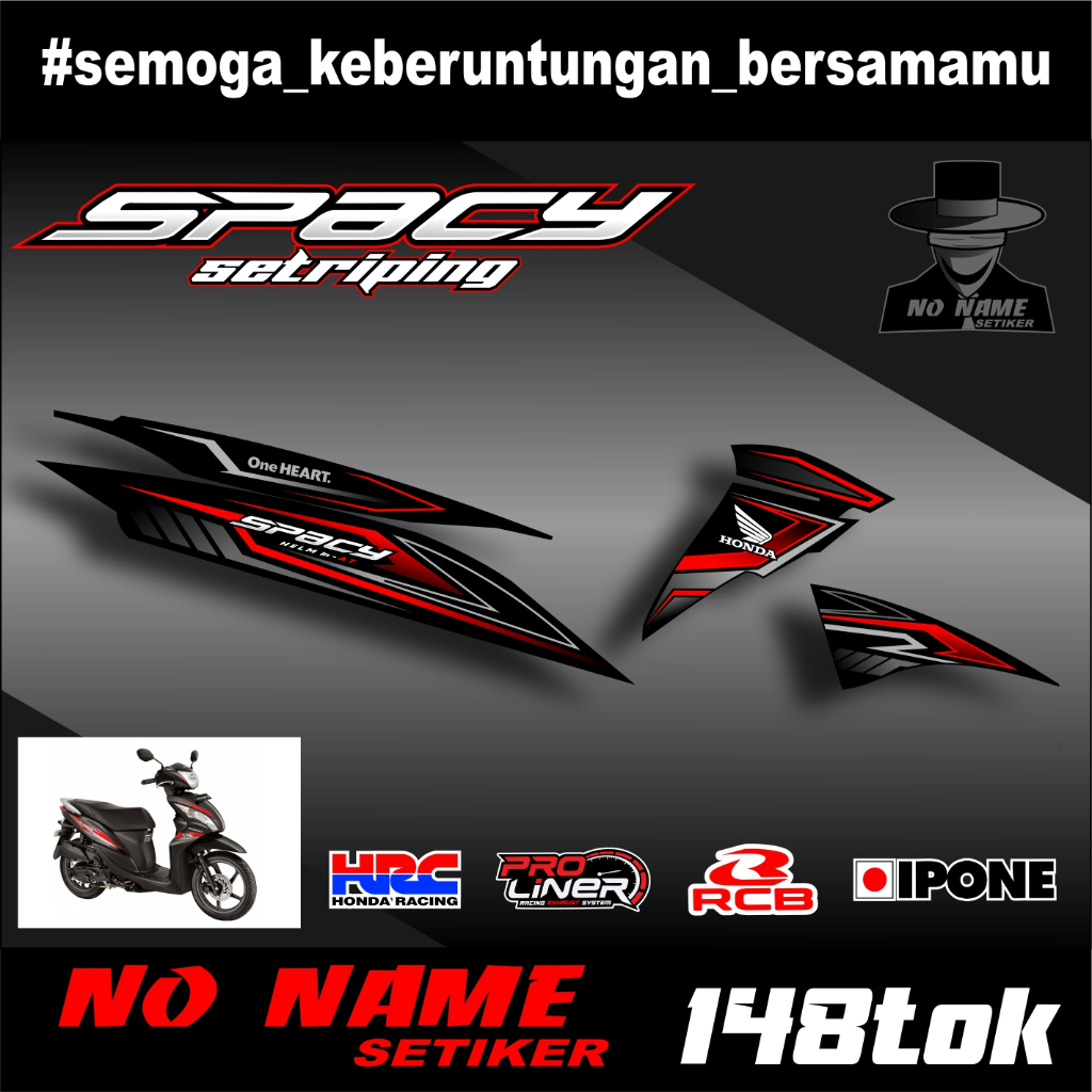 Jual STRIPING STIKER MOTOR HONDA SPACY (148tok)/decal Stiker setriping ...