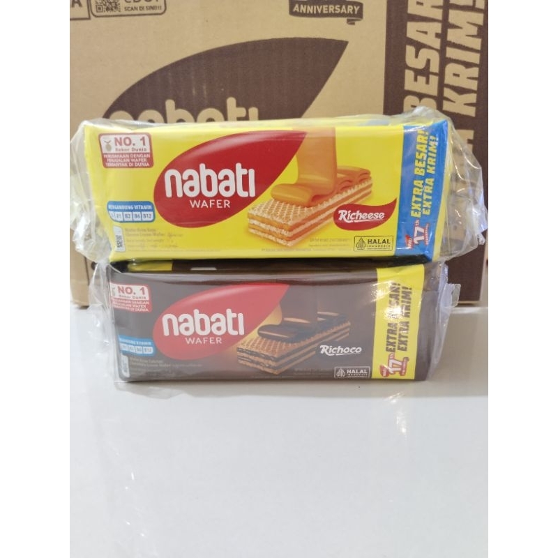 Jual Wafer Nabati 1000 Wafer Nabati S2 Cokelat Keju 1 dus isi 12 pack PROMO | Shopee Indonesia