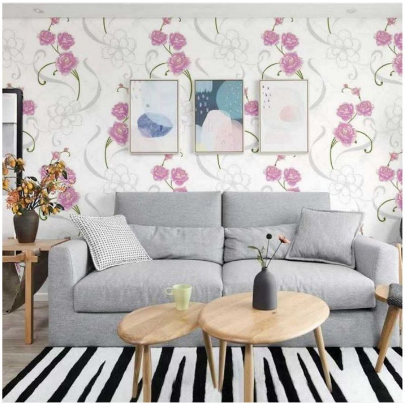 Jual WALLPAPER DINDING BUNGA PINK | Shopee Indonesia