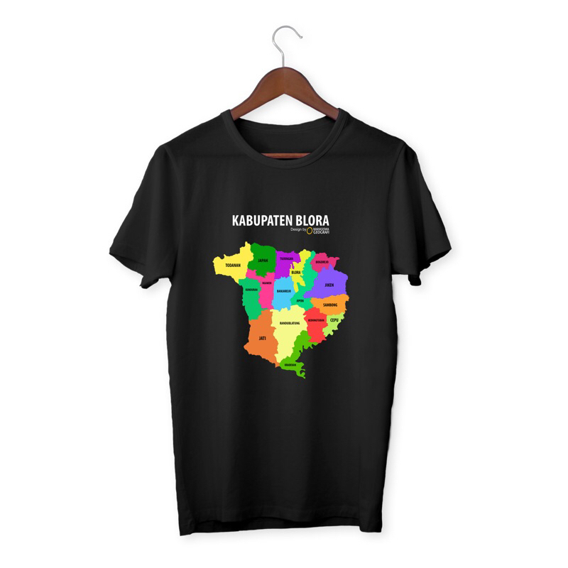Jual Kaos Peta Kabupaten Blora, Jawa Tengah - Tshirt Map by Mahasiswa ...