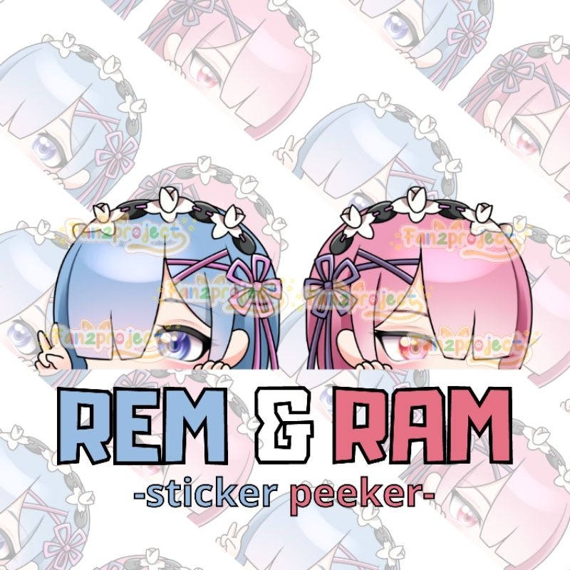 Jual STICKER INTIP ANIME COUPLE REM & RAM RE: ZERO - STARTING LIFE IN ...