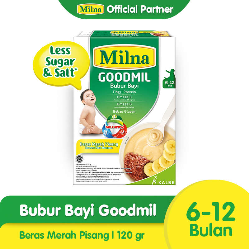 Jual Milna Goodmil bubur khusus 6+ dan 8+ 110 gr | Shopee Indonesia