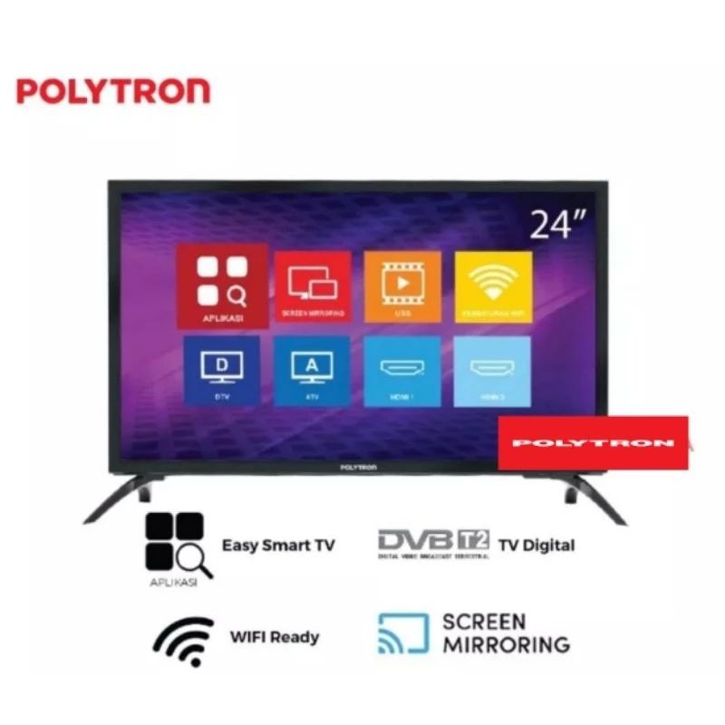 Jual SMART TV LED POLYTRON 24 INCH 24" PLD24CV1869 DIGITAL | Shopee ...