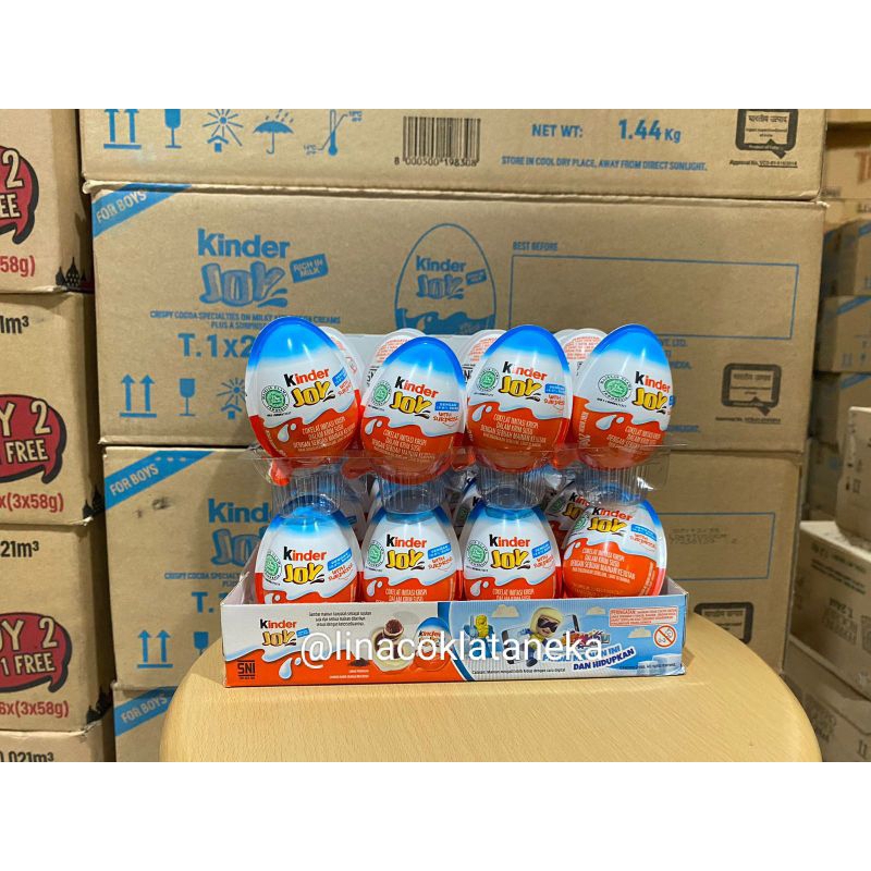 Jual coklat kinder joy boy & girl 24pcs | Shopee Indonesia
