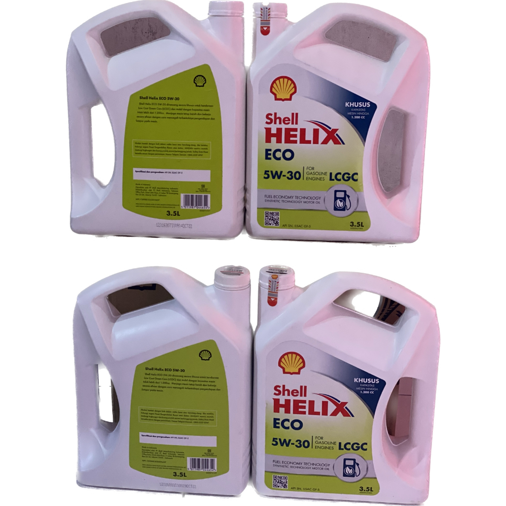 Jual PROMO! 1 DUS // SATU KARTON (4 GALON) OLI SHELL HELIX ECO 5W-30 (3 ...