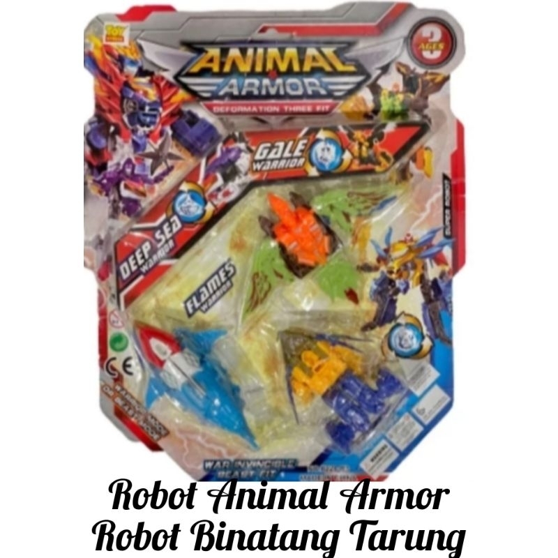 Jual Mainan Robot Animal Armor / Mainan Robot / Robot Binatang Tarung ...