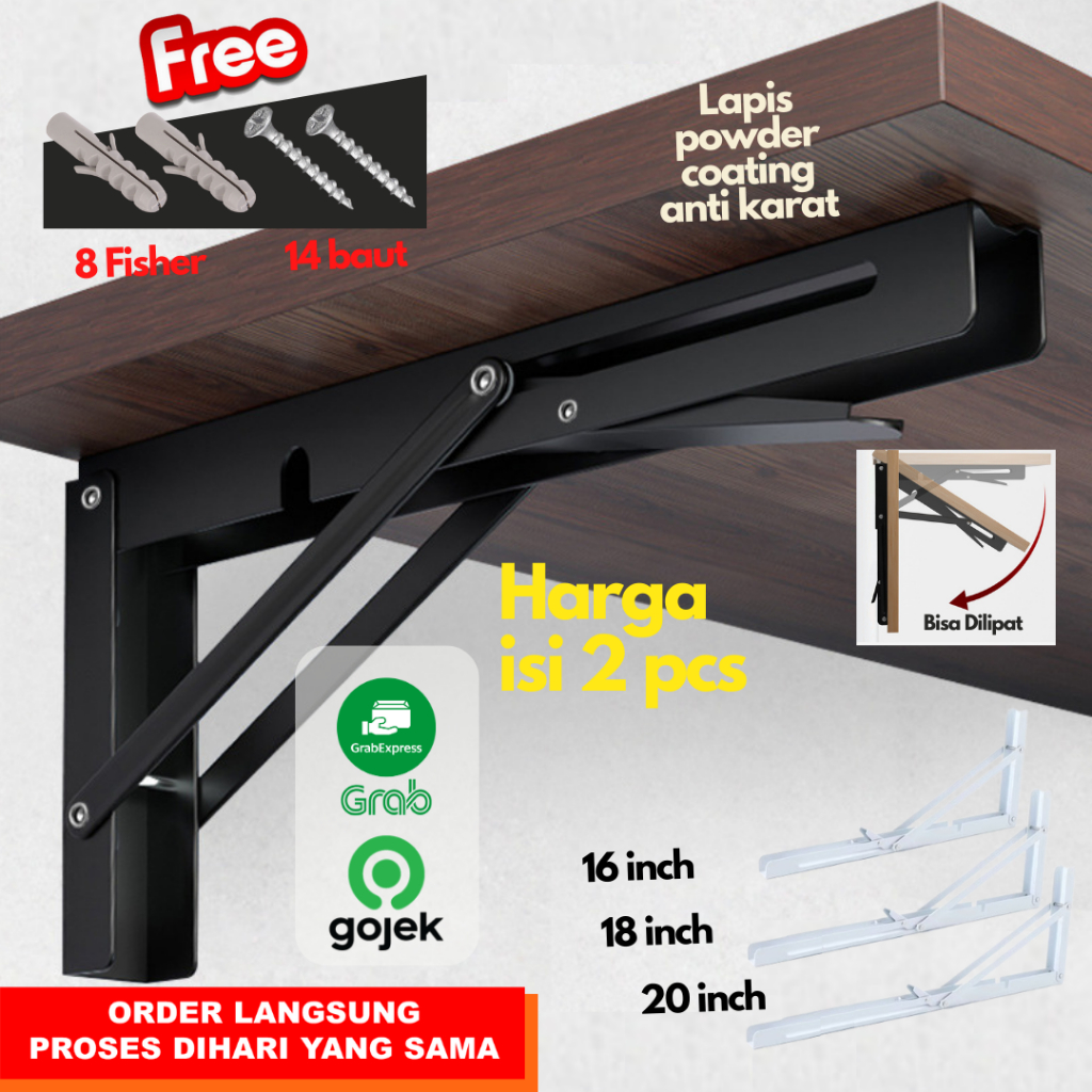 Jual Engsel Meja Lipat Dinding 8',10',12',14',16',18',20' Siku Lipat ... Jual Engsel Meja Lipat Dinding 8',10',12',14',16',18',20' Siku Lipat ...