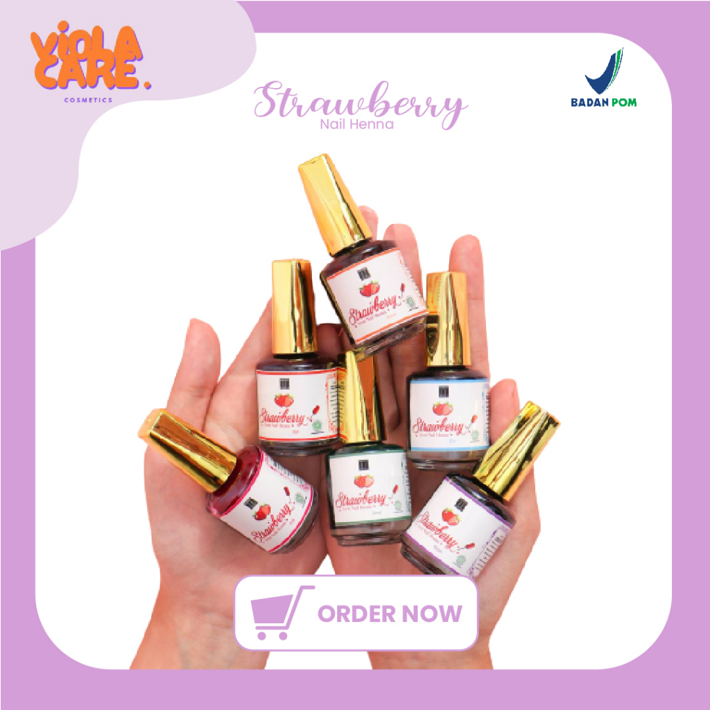 Jual Pacar Kuku - Strawberry Nail Henna 14 ML | Shopee Indonesia