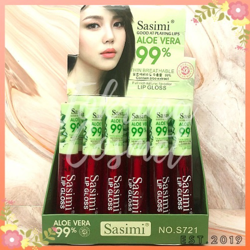 Jual SASIMI LIP TINT ALOEVERA S721 (per box/24 pcs) | Shopee Indonesia