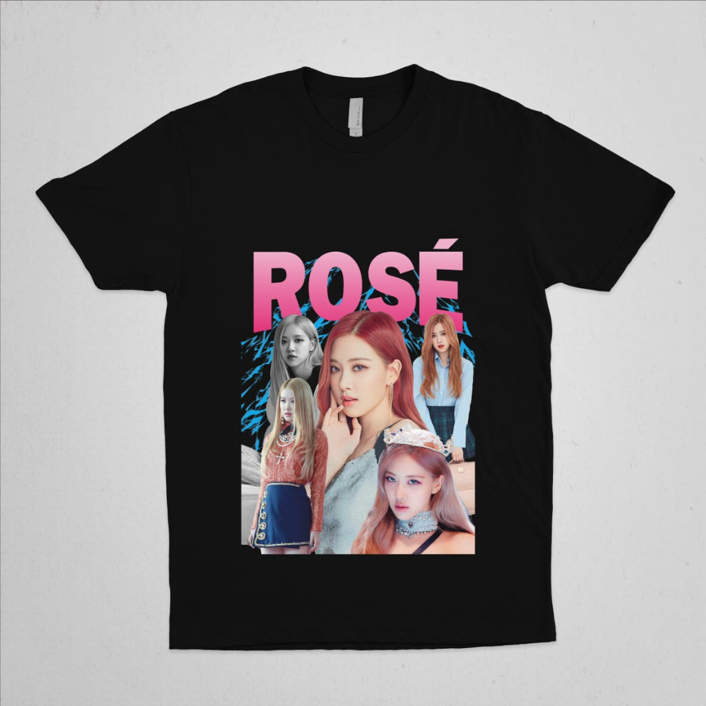 Jual KAOS ROSE BLACKPINK - TSHIRT ROSE BLACKPINK | Shopee Indonesia