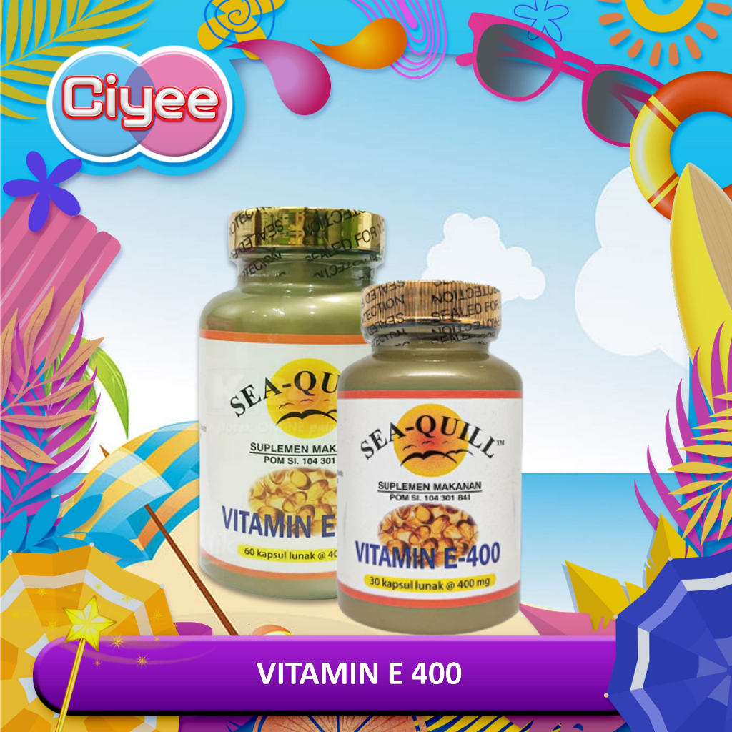 Jual Sea-Quill Vitamin E 400 Iu Isi 30s & 60s - Sea Quill - Seaquill ...