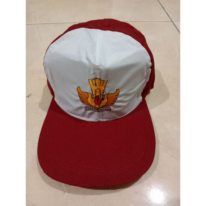 Jual TOPI SD MERAH POLOS KOMPLIT ANAK KELAS 1 SAMPAI KELAS 6 SD ...