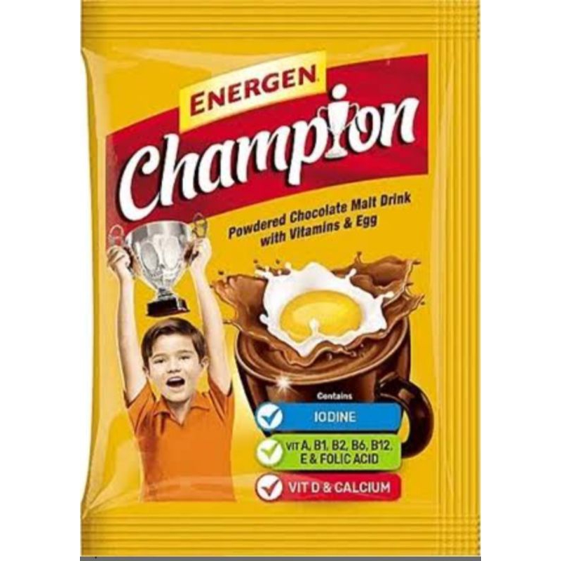 Jual ENERGEN CHAMPION 1 RENTENG ISI 10 MINUMAN SEHAT ENAK DI SAJIKAN ...