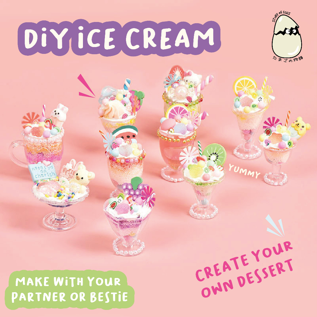 Jual DIY / Diy Kit / Mainan Gabut / Clay Mainan / DIY Ice Cream ...