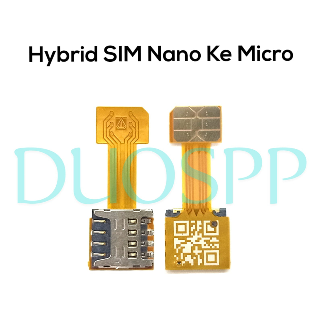 Jual NANO TO MICRO ADAPTER CONVERTER HYBRID DUAL SIM SLOT NANO KE MICRO ...