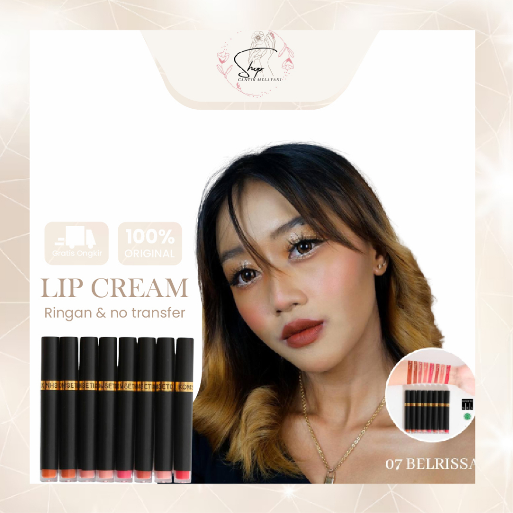 Jual Komsetix NHS Lip Cream Matte - 10 Warna Cantik dan Tahan Lama BPOM ...