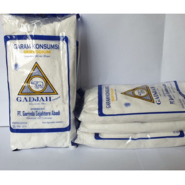 Jual Garam cap Gadjah Tunggal 500 gram | Shopee Indonesia