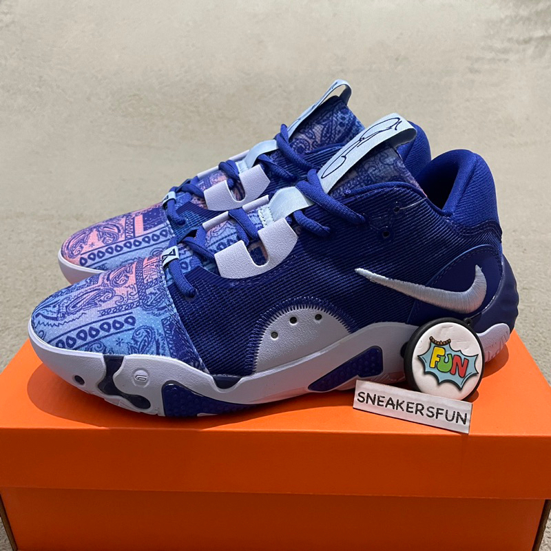 Jual SEPATU BASKET N!KE PG 6 BLUE PAISLEY PREMIUM ORIGINAL | Shopee ...