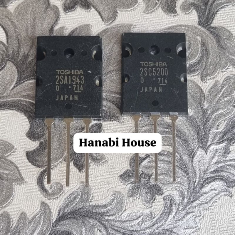 Jual Transistor Toshiba 1943 5200 S7 sa1943 sc5200 2sa1943 2sc5200 Seri 714 ORIGINAL 1SET ...