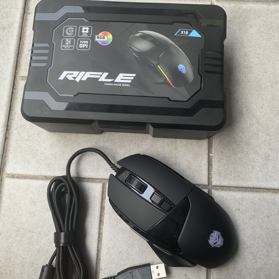 Jual Mouse Gaming Rexus Xierra X18 RIFLE Macro / Mouse Rexus X18 Rifle ...