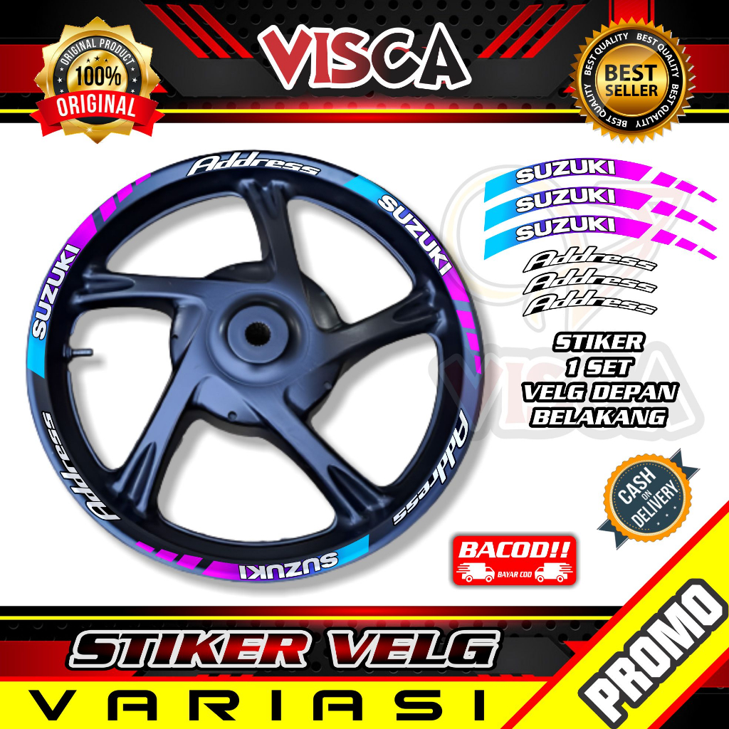 Jual Stiker Velg List Velg Motor Stiker Velg ADDRESS BUNGLON | Shopee ...