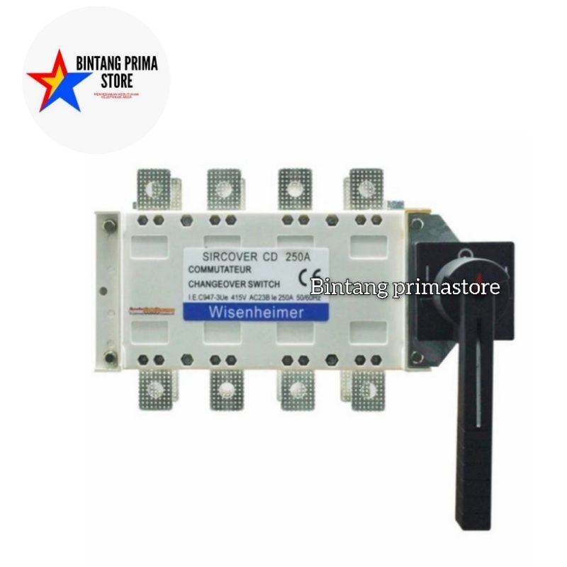 Jual Change Over Switch / COS / Ohmsaklar Sircover CD 250A 4P Wisenheimer | Shopee Indonesia
