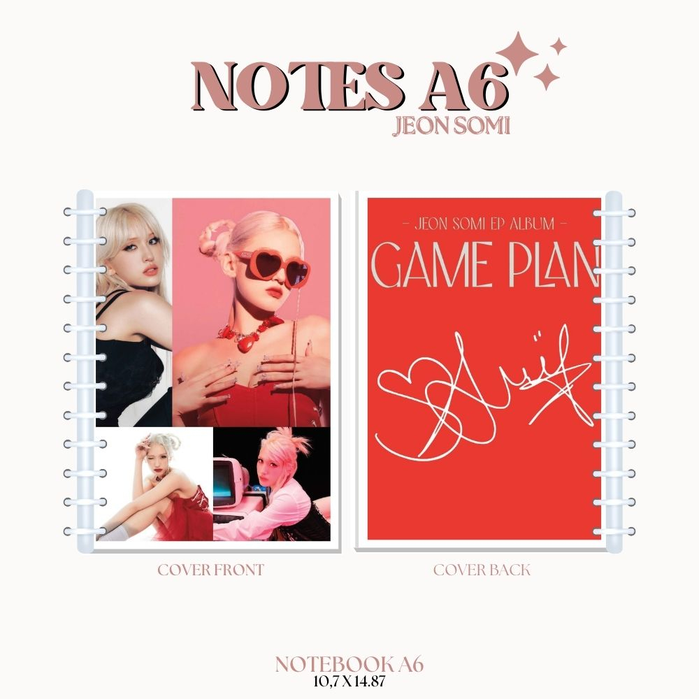 Jual A6 NOTES JEON SOMI GAME PLAN (ISI 40 HVS + COVER LAMINASI 2 SISI ...
