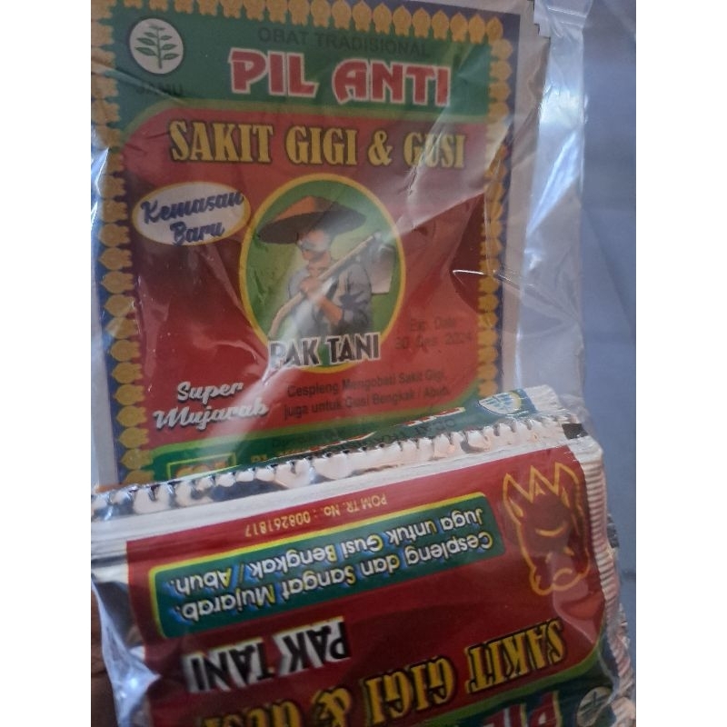 Jual PAK TANI OBAT SAKIT GIGI & GUSI BENGKAK PERSLOP (ISI 5 RENTENG ...