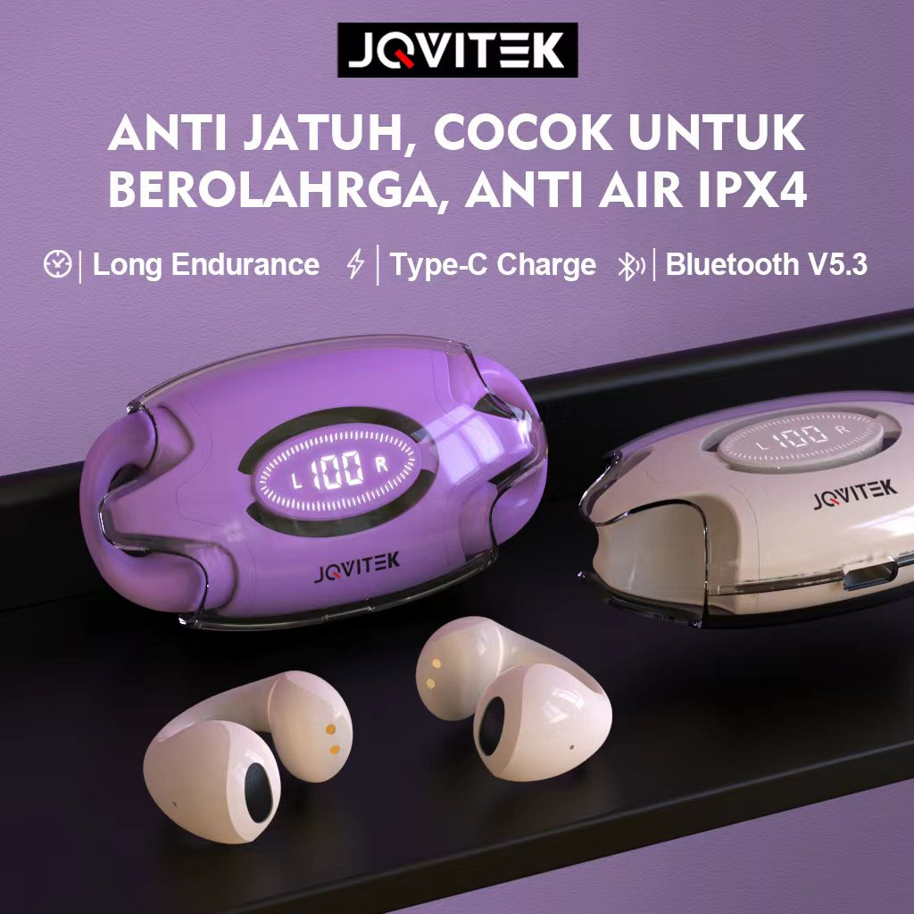Jual Jovitech EP28 Original Wireless Ear Clip Earphone Bluetooth 5.3 ...