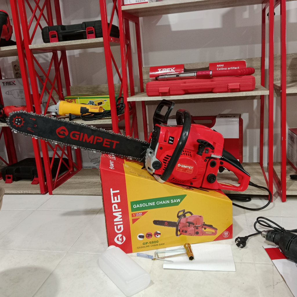 Jual GIMPET Mesin Potong Kayu 58CC Mesin sinso senso Chainsaw 2Tak ...