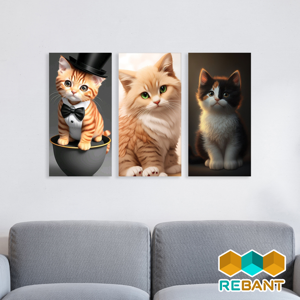 Jual REBANT HIASAN DINDING KUCING WALL DECOR (15X30) KUCING LUCU ...