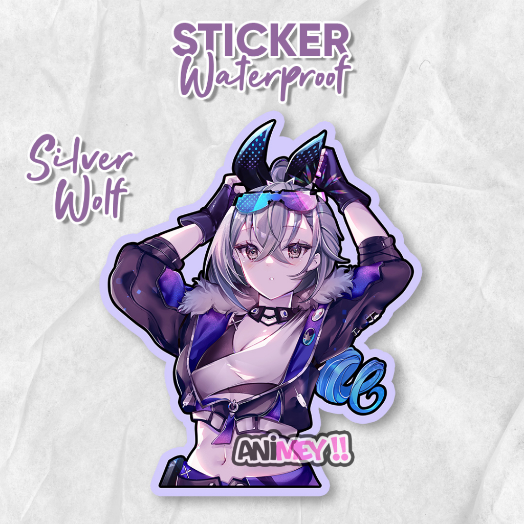 Jual Stiker Silverwolf Star Rail / Sticker Anime Waterproof | Shopee ...