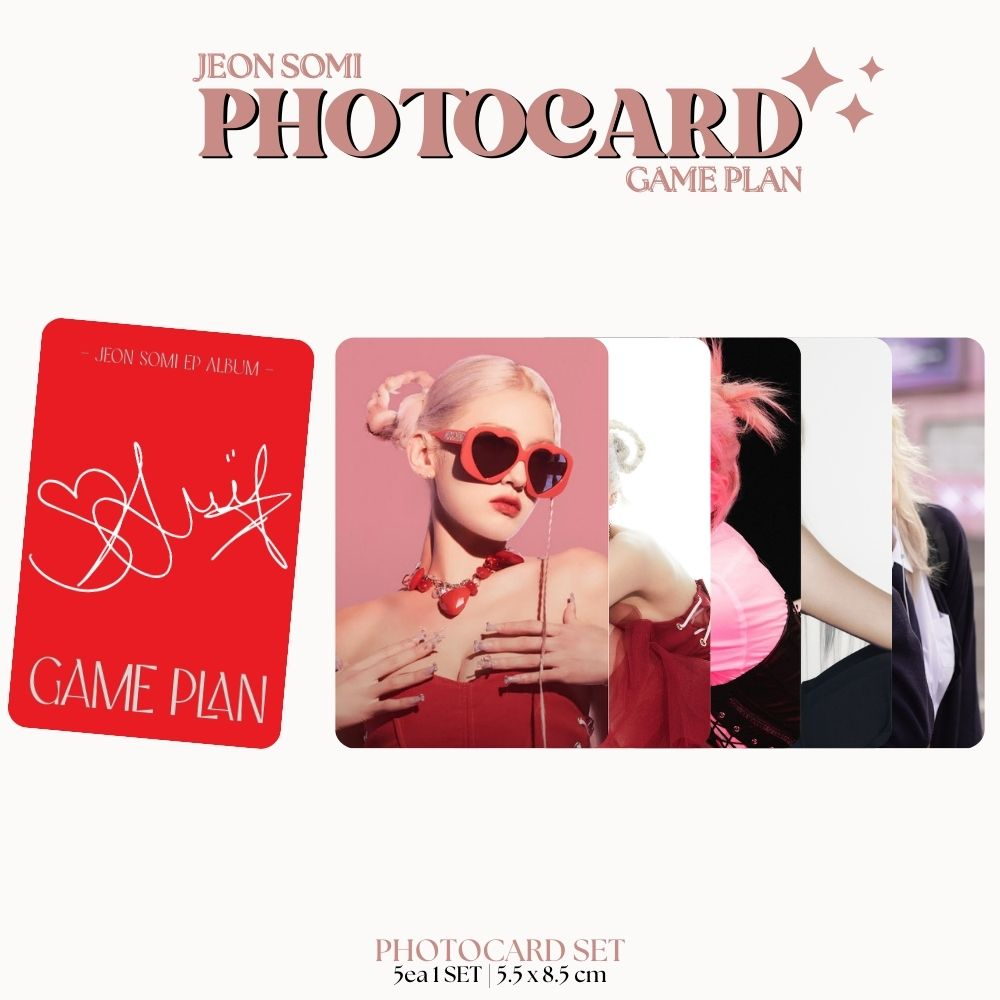Jual PHOTOCARD JEON SOMI GAME PLAN 2SISI (ISI 5 PCS + LAMINASI 2 SISI ...