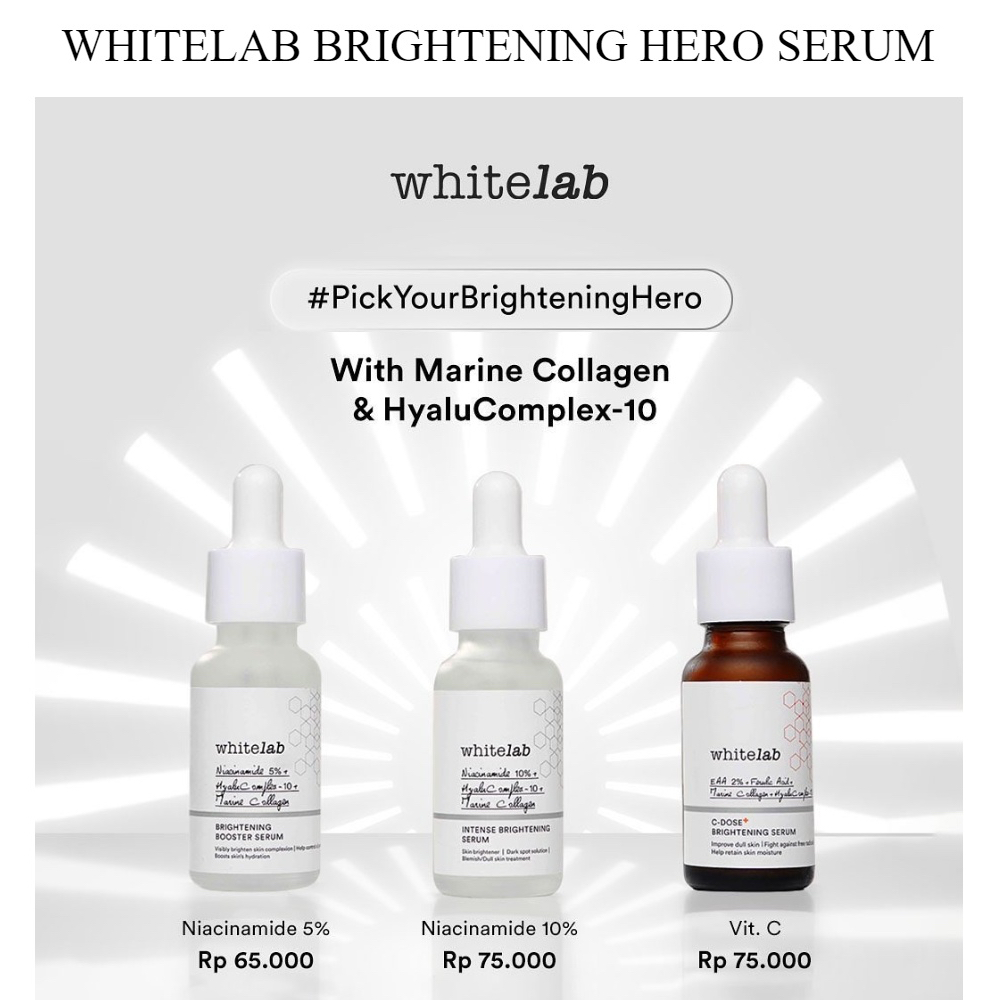 Jual Whitelab Intense Brightening Serum/Booster Serum/C Dose+ ...