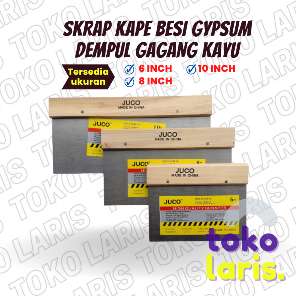 Jual KAPE KAPI SKRAP SEKRAP 6 8 10" JUCO DEMPUL GYPSUM BESI STAINLESS ...