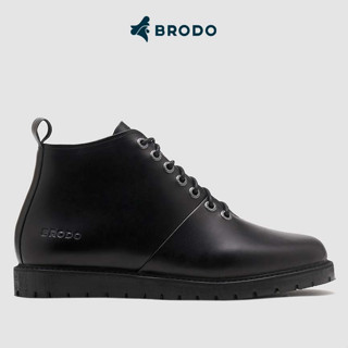 Jual BRODO - Sepatu Signore Boots Full Black | Shopee Indonesia