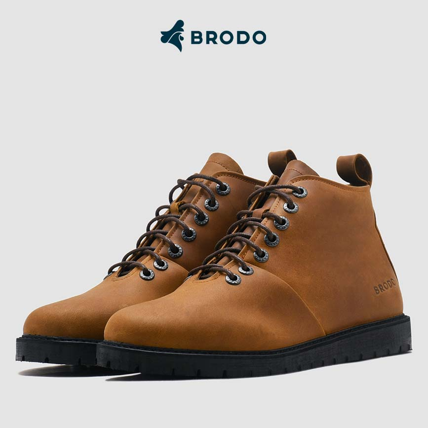 Jual BRODO - Sepatu Signore Boots Vintage Brown | Shopee Indonesia