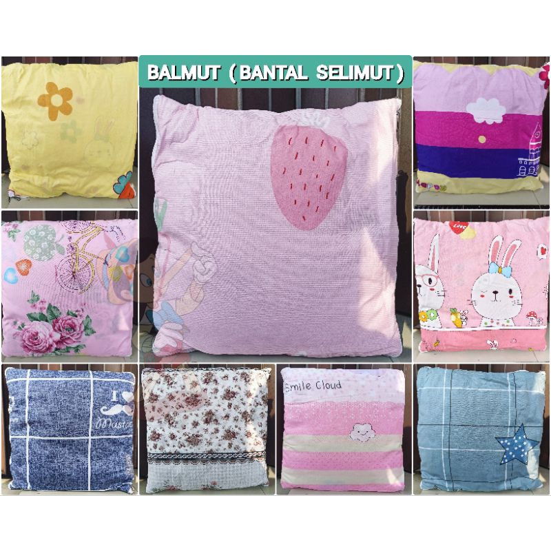 Jual BALMUT ( BANTAL SELIMUT ) 2in1 BISA JADI SELIMUT, DILIPAT JADI ...