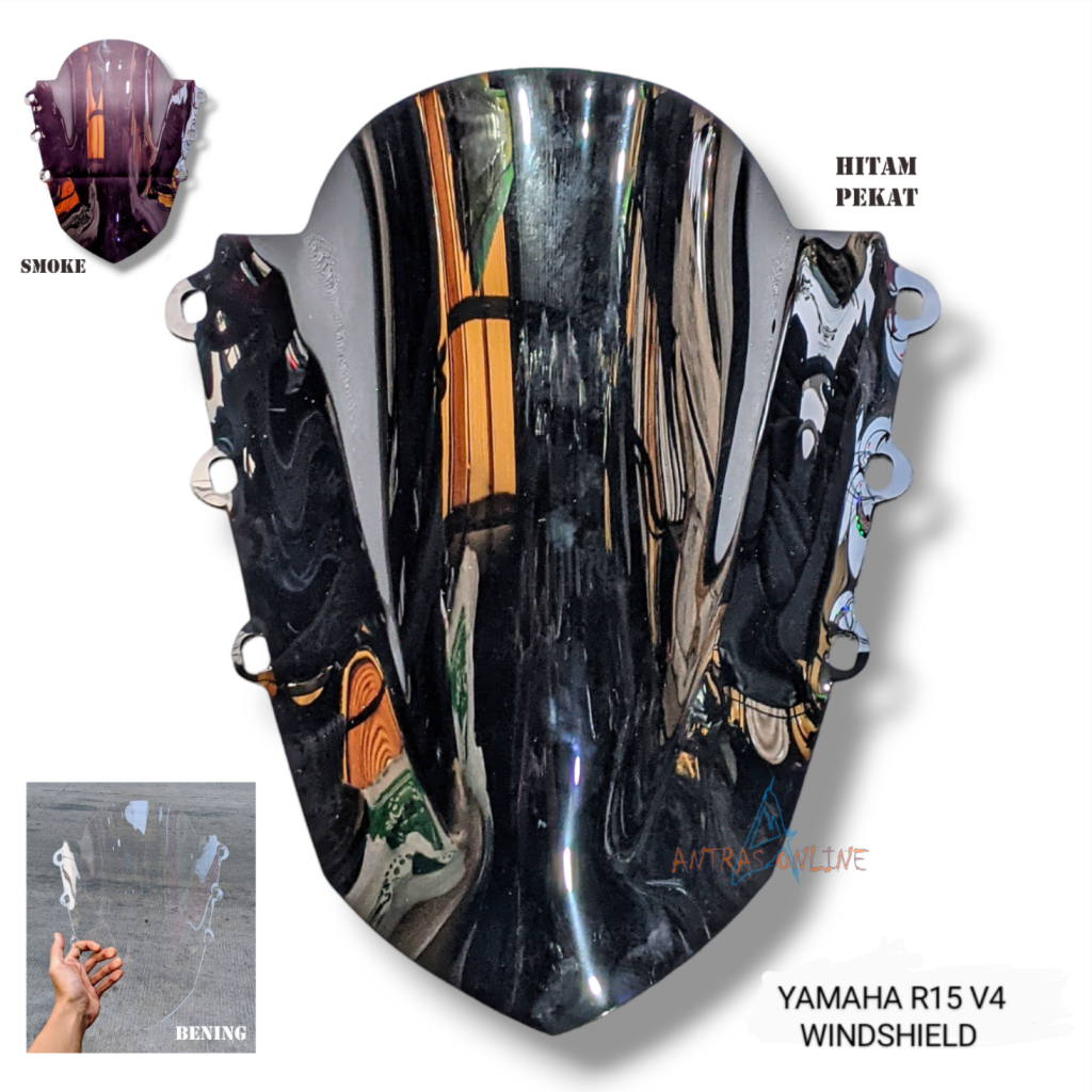 Jual Windshield Yamaha R15 V4 Visor Winsil Jenong Model GP | Shopee ...