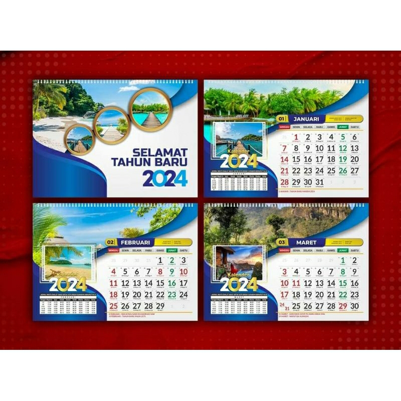Jual KALENDER MEJA 2024 ISI 12+1 COVER | Shopee Indonesia
