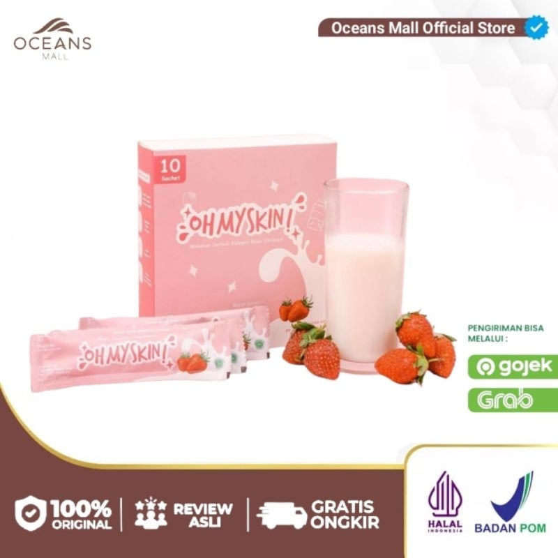 Jual OH MY SKIN! COLLAGEN DRINK SUPLEMEN PEMUTIH DAN GLOWING (10 SACHET ...