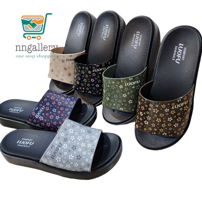 Jual LUOFU 7199 A2 E23SHS SANDAL SELOP WANITA/SENDAL KOKOP CEWEK ...