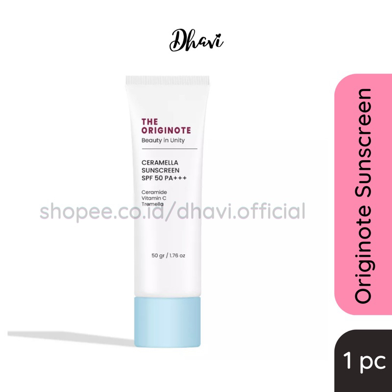Jual THE ORIGINOTE Sunscreen Ceramella SPF 50 Skin Barrier Tabir Surya ...